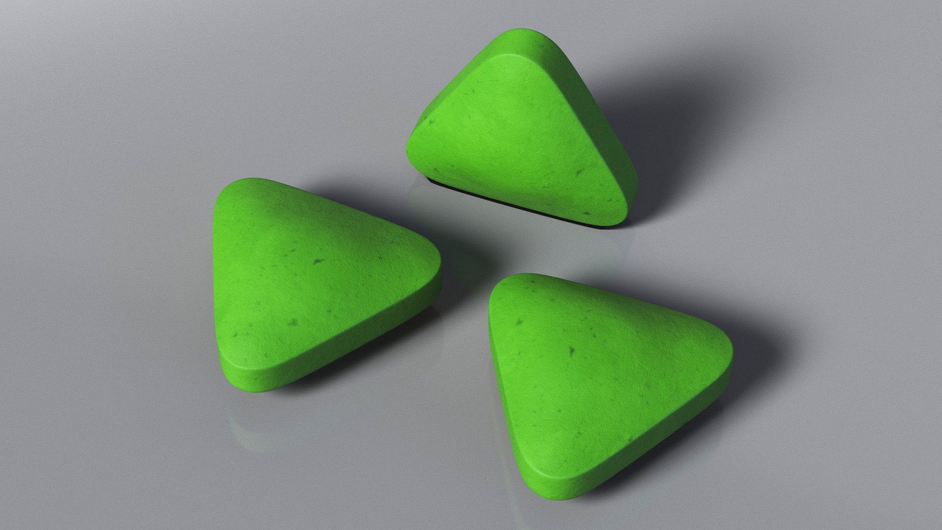 Triangle Pill 3D Model - TurboSquid 2342323