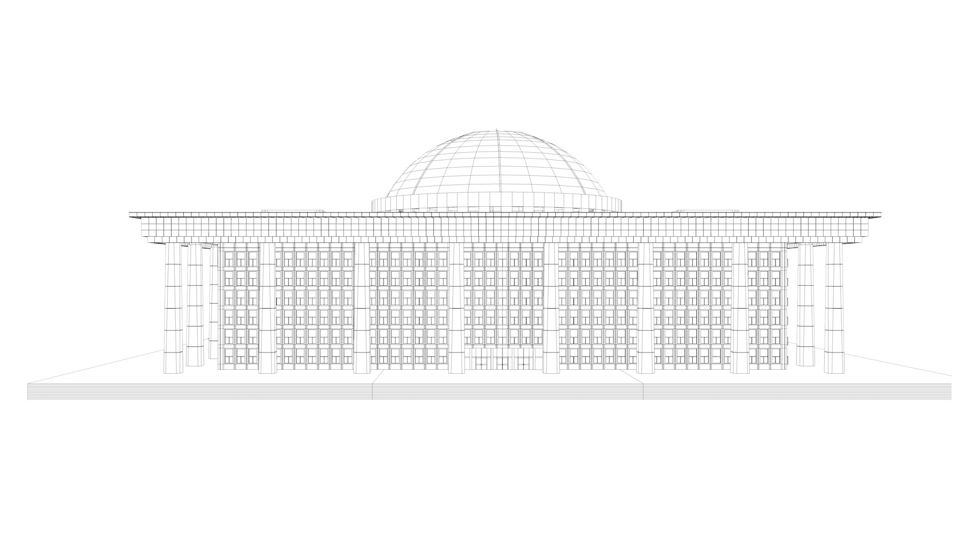 Korean National Assembly Building Capitol 3D - TurboSquid 2262198
