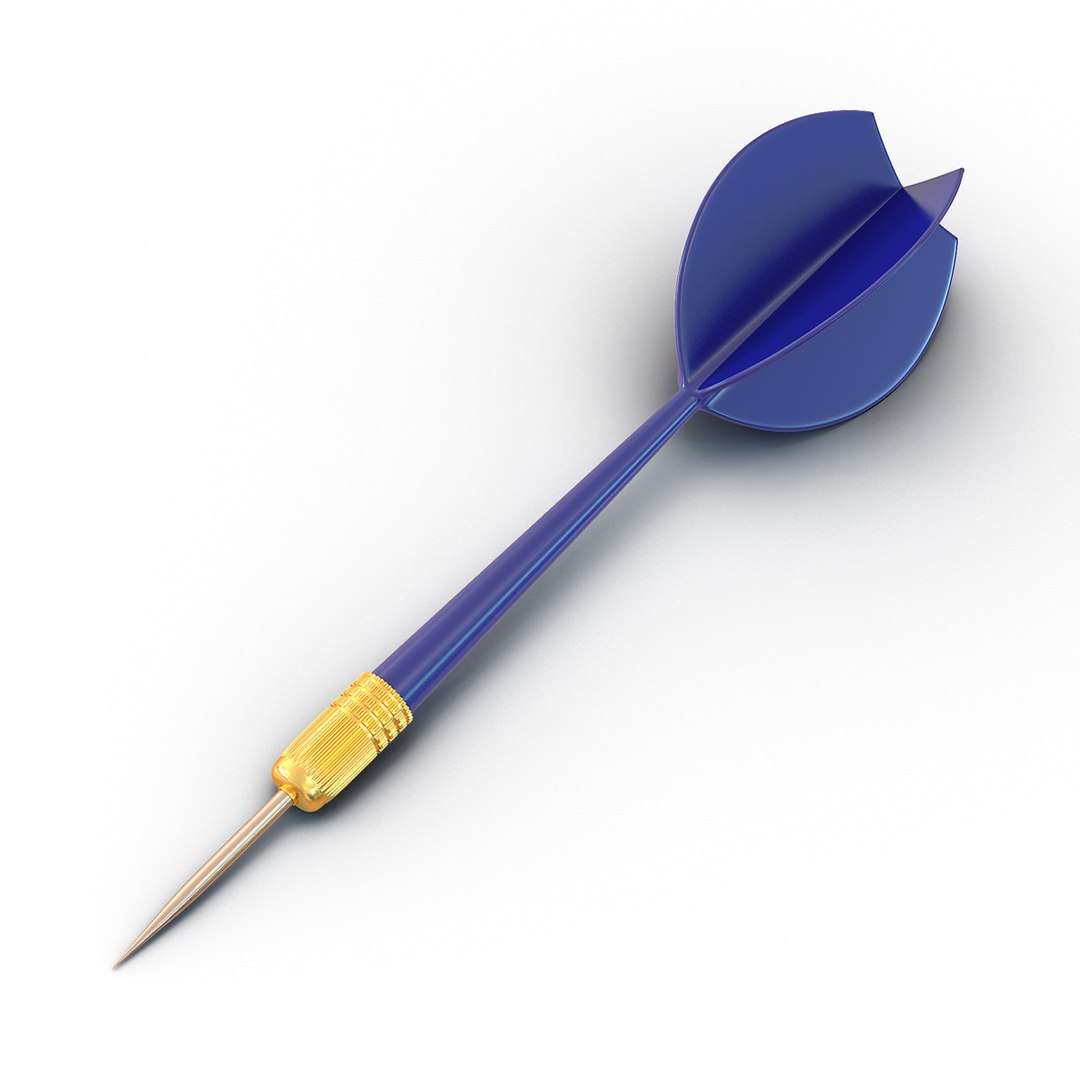 3d Model Dart Needle 2 Blue