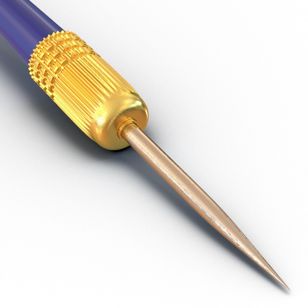 3d Model Dart Needle 2 Blue