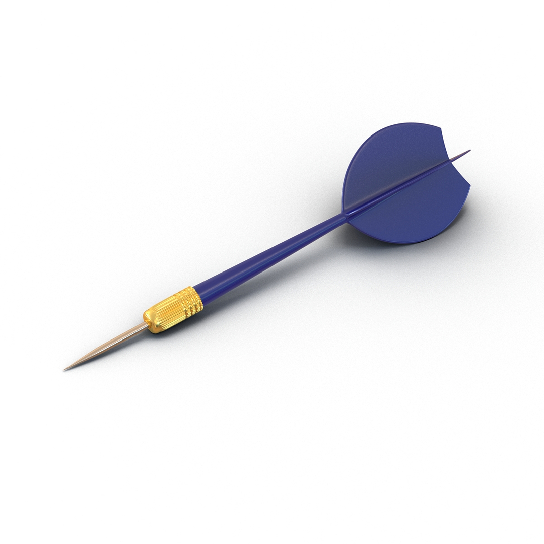 3d Model Dart Needle 2 Blue