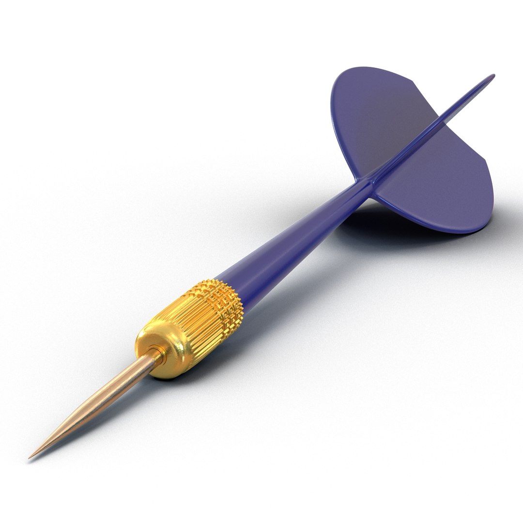 3d Model Dart Needle 2 Blue