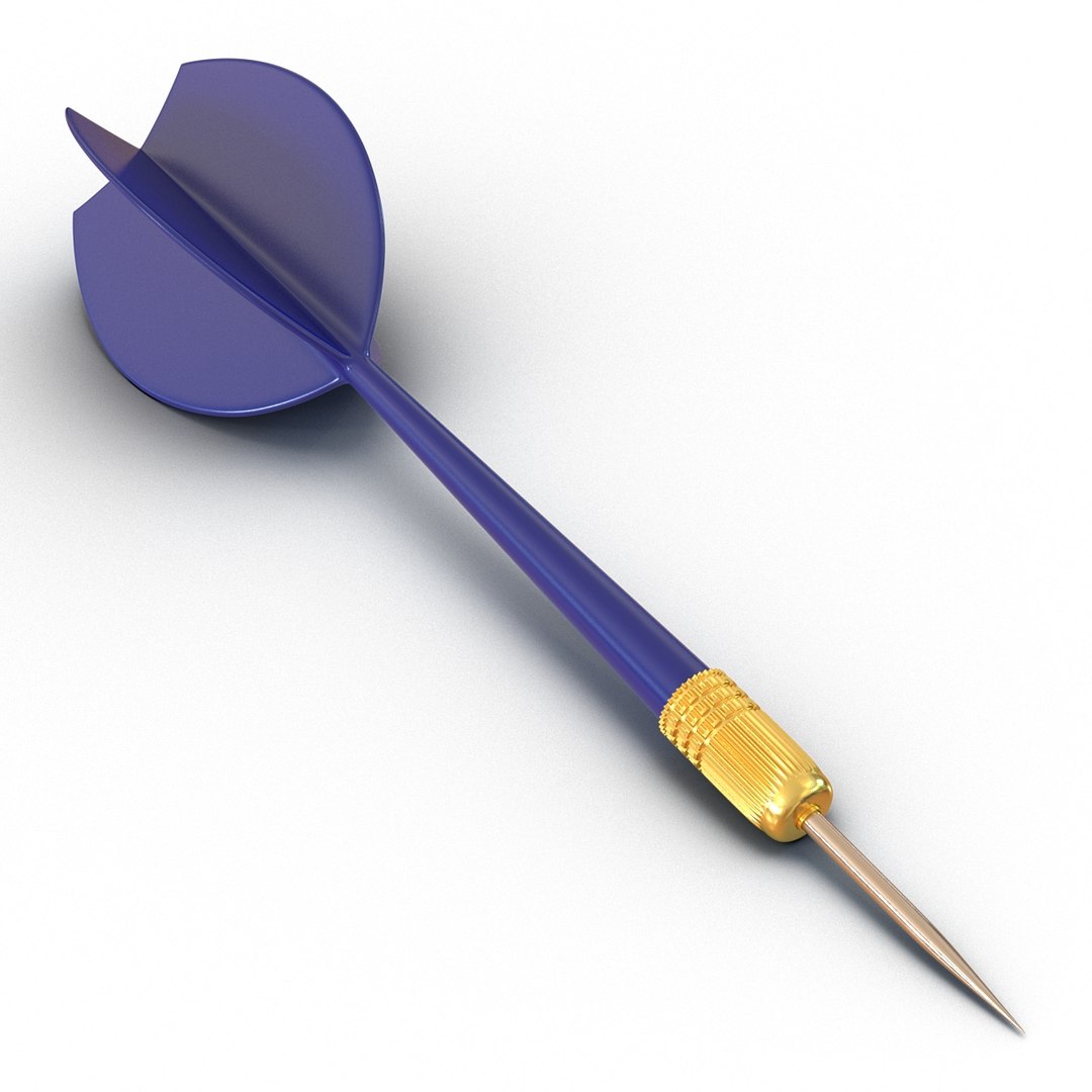 3d Model Dart Needle 2 Blue