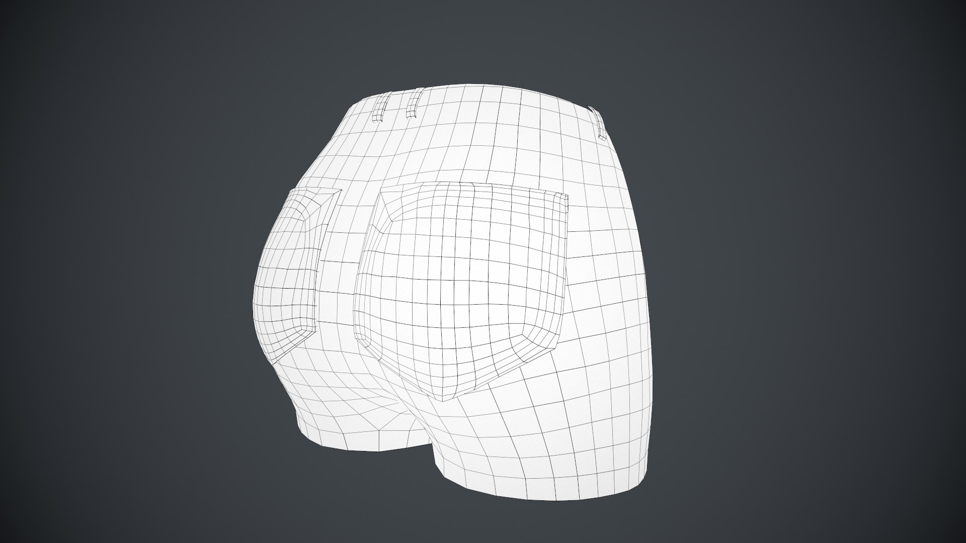 3D Female Black Jeans Shorts Model - TurboSquid 1927717