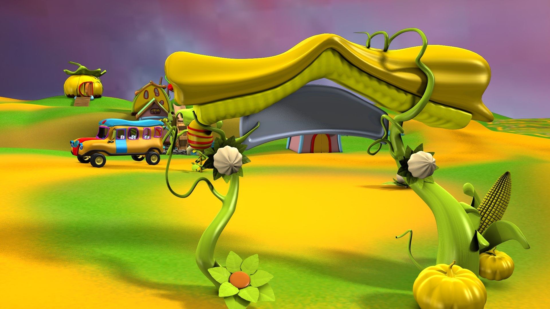 Kids Rhymes Environment Set Model - TurboSquid 1786507