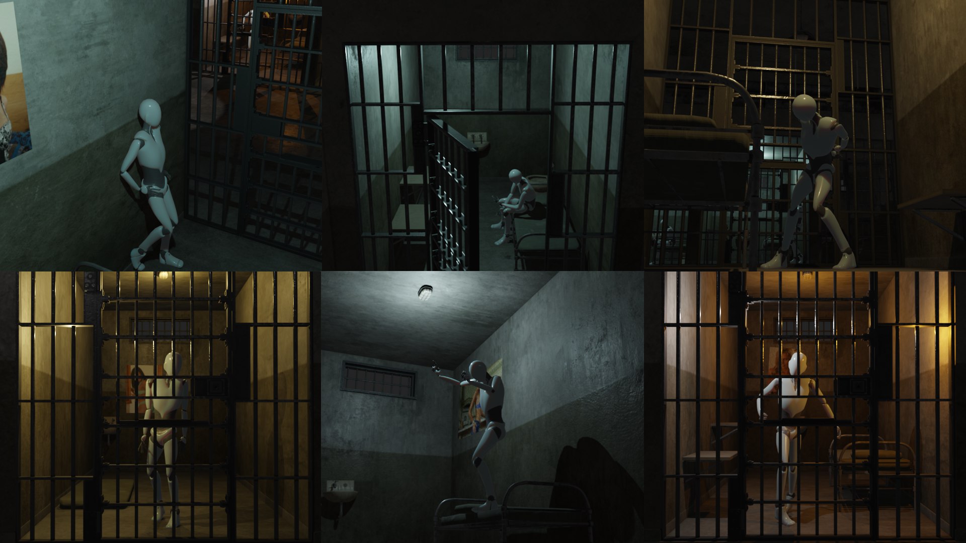 3D Insame Inmates Animations - Motion Cast16 Vol2 - TurboSquid 2212911