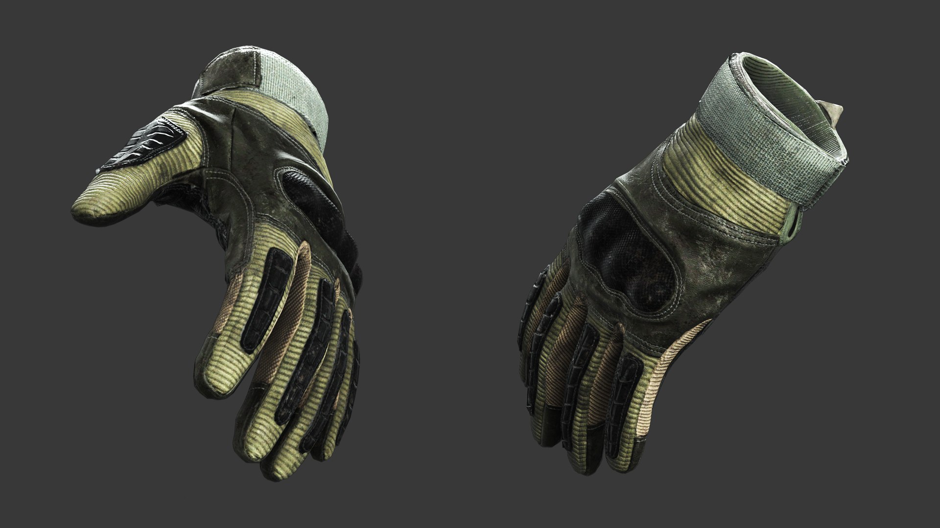Tactical Knuckle Gloves - Green Combat 3D Model Model - TurboSquid 2425750