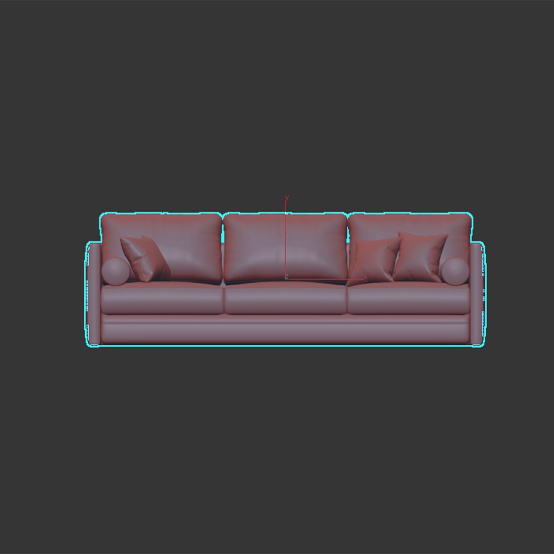 CHANEL SOFA By Laskasas 3D Model - TurboSquid 1958518
