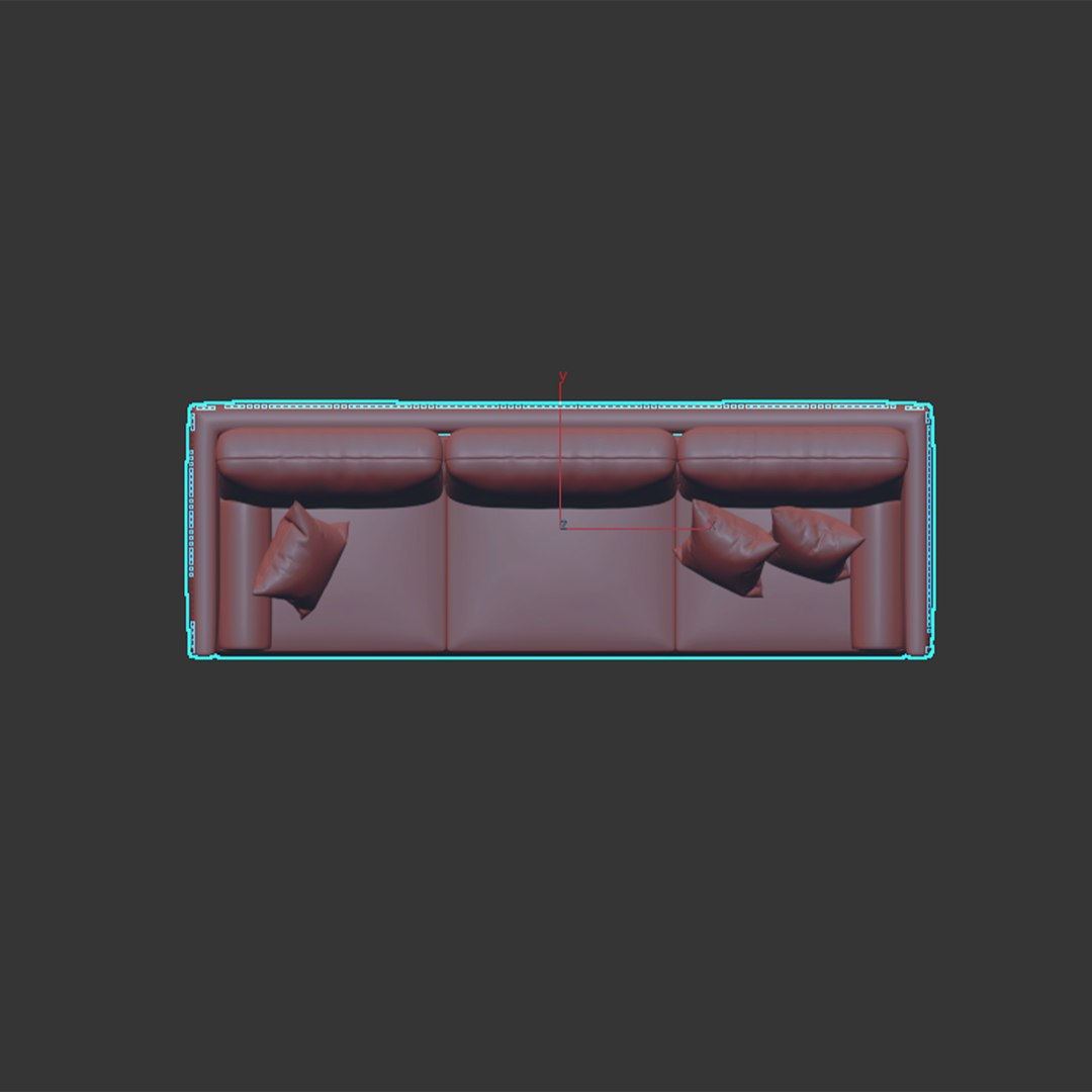 CHANEL SOFA By Laskasas 3D Model - TurboSquid 1958518