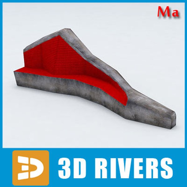 3D FBX bench maya meditating