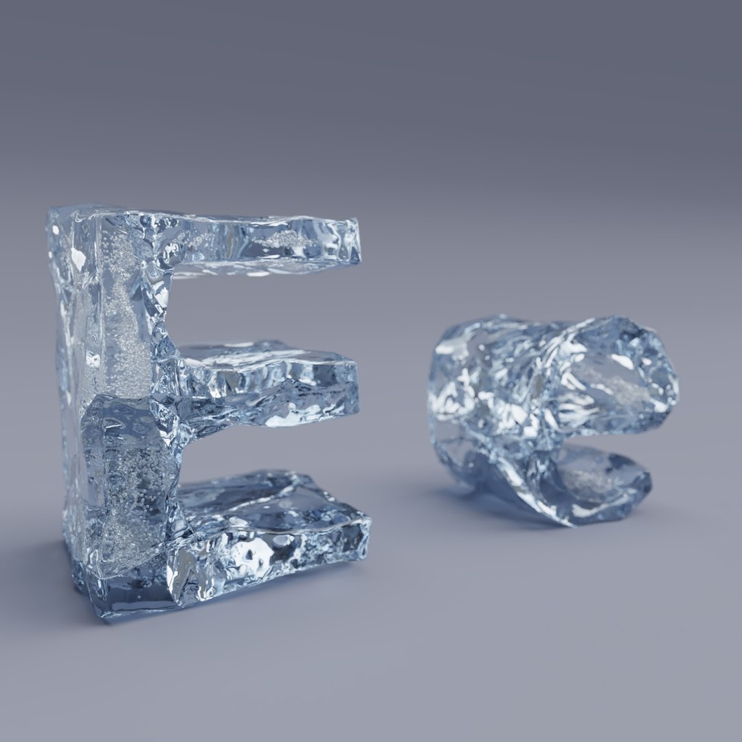 3D Letter E - TurboSquid 1341397