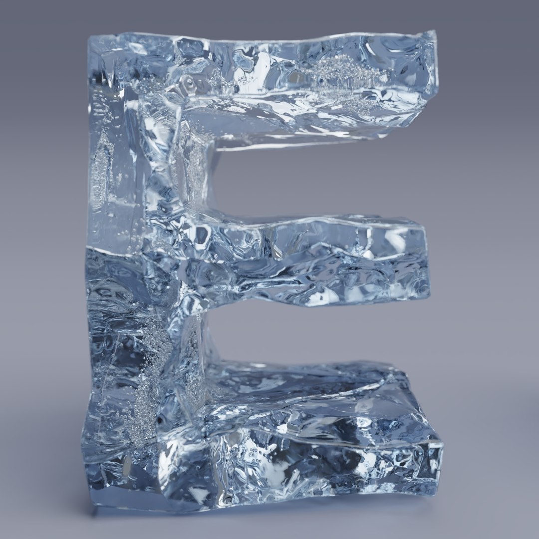3D Letter E - TurboSquid 1341397