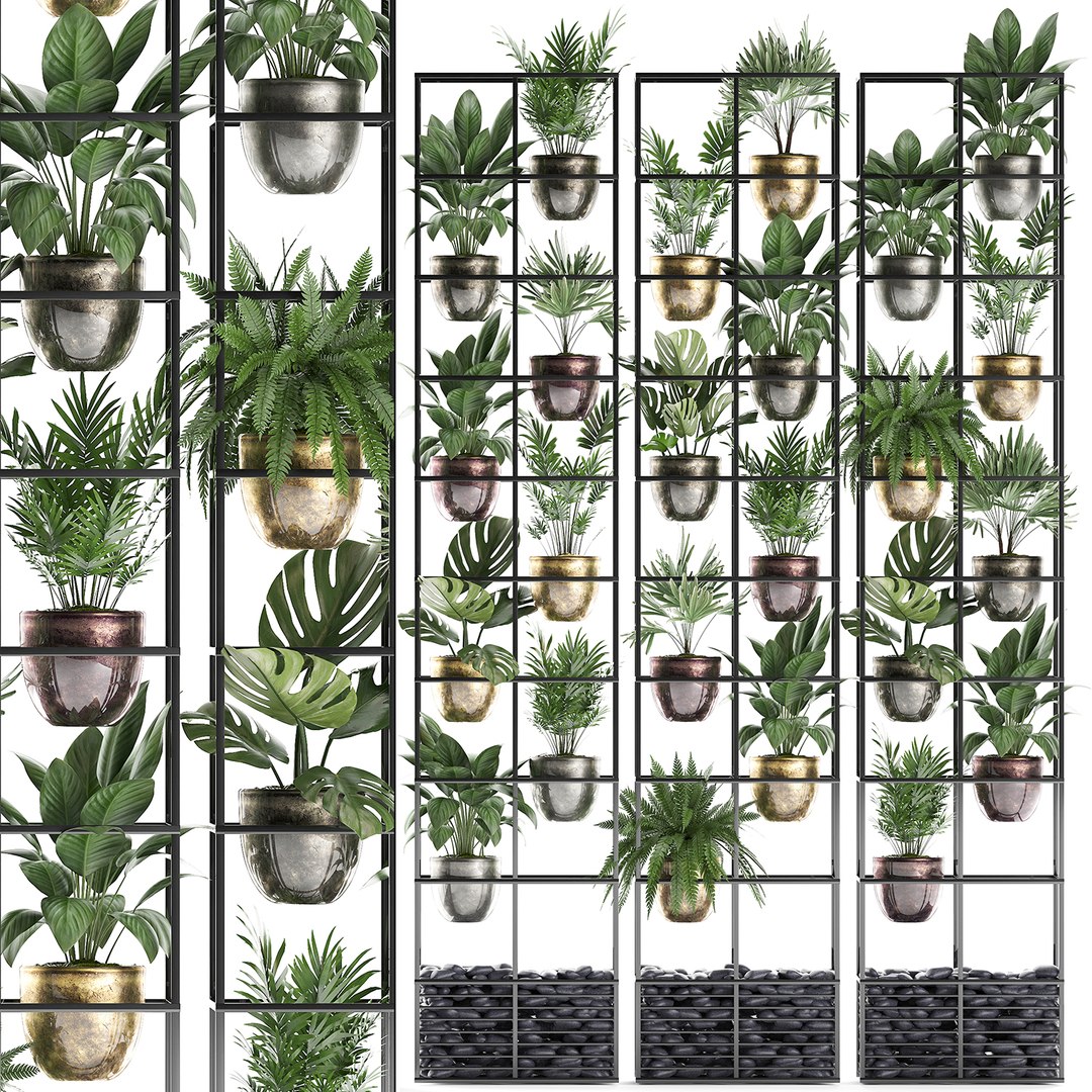 Plants Vertical Gardening 3D Model - TurboSquid 1442205