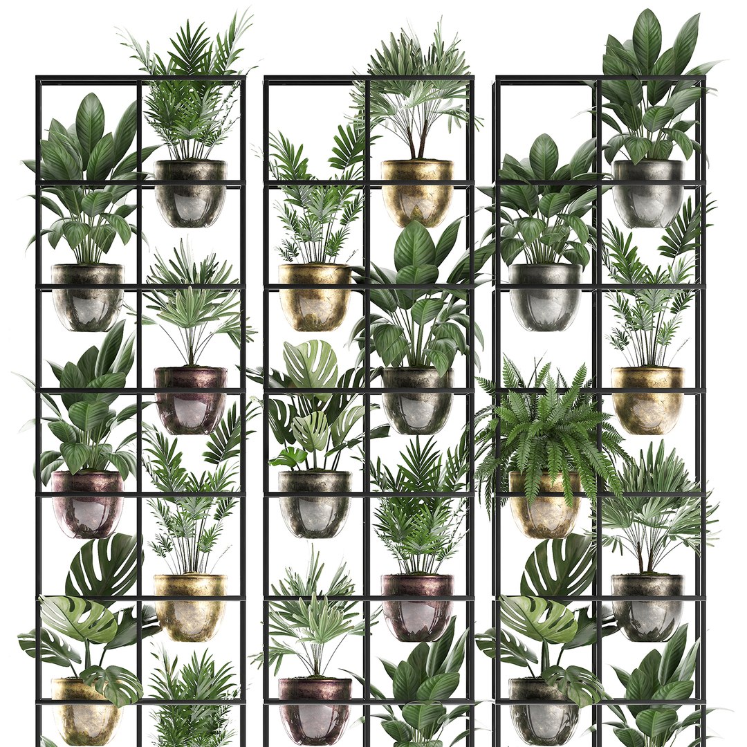 Plants Vertical Gardening 3D Model - TurboSquid 1442205