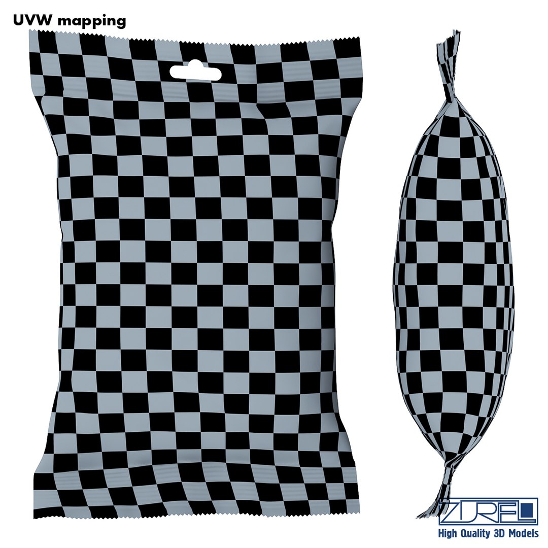 Food Packaging 50 Grams 3d Model