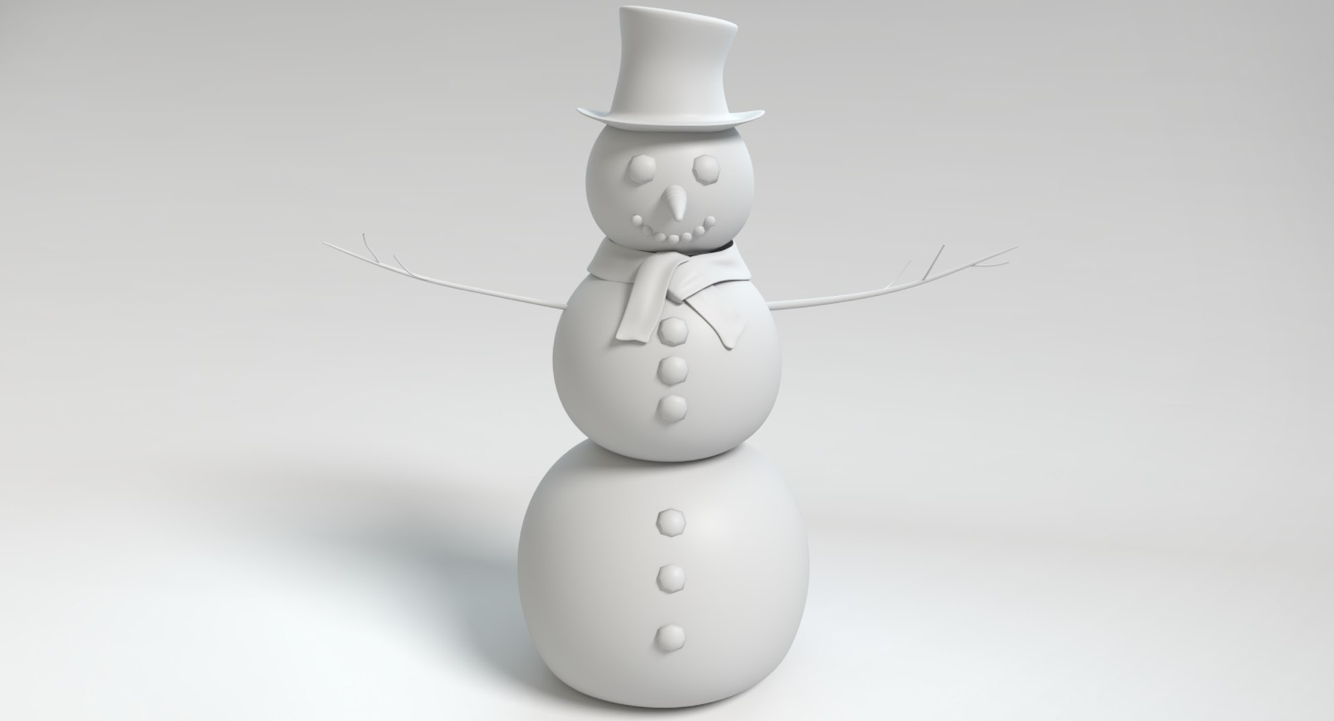 3D Snowman X Pbr Model - TurboSquid 1211408