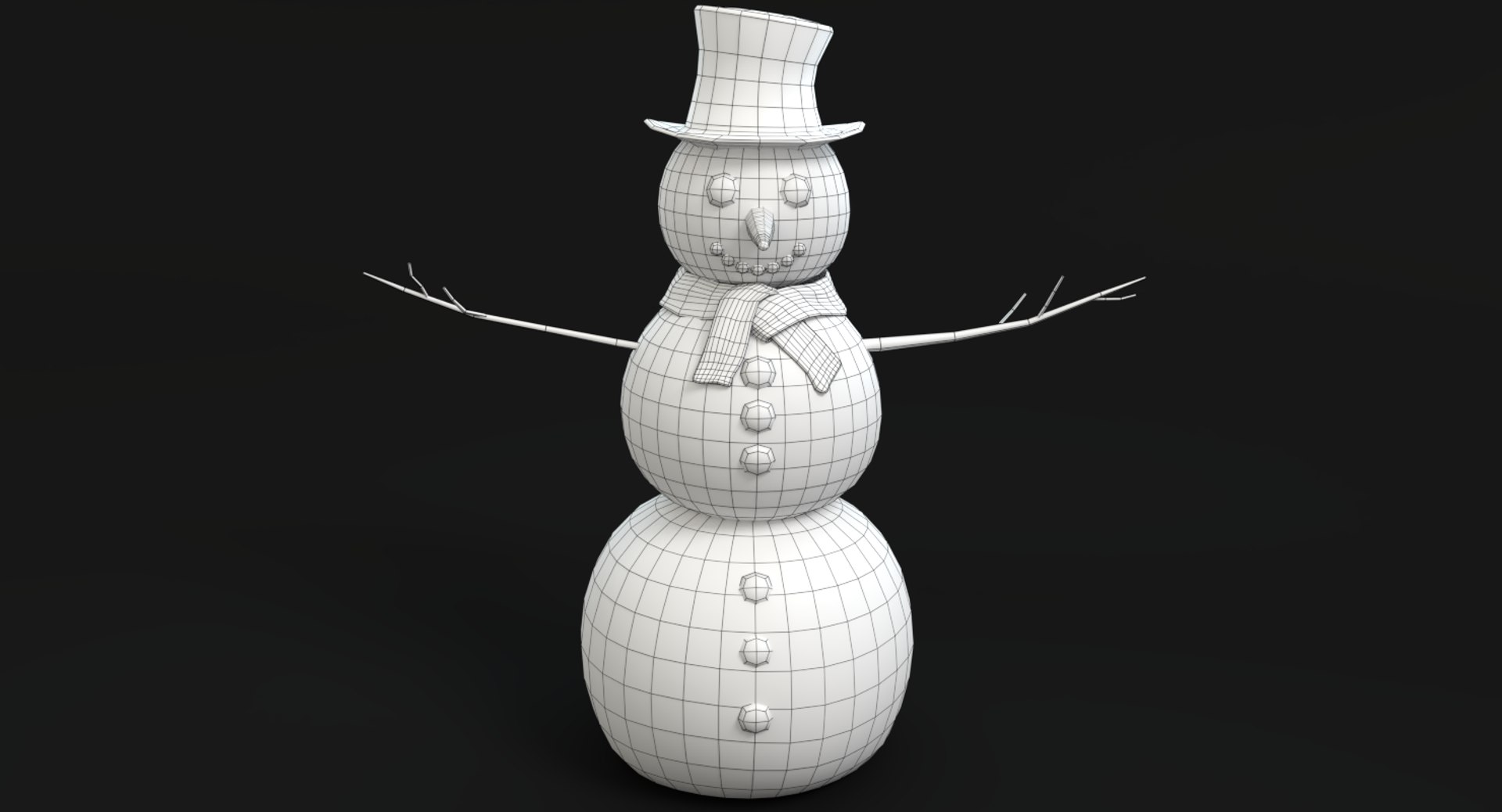 3D Snowman X Pbr Model - TurboSquid 1211408