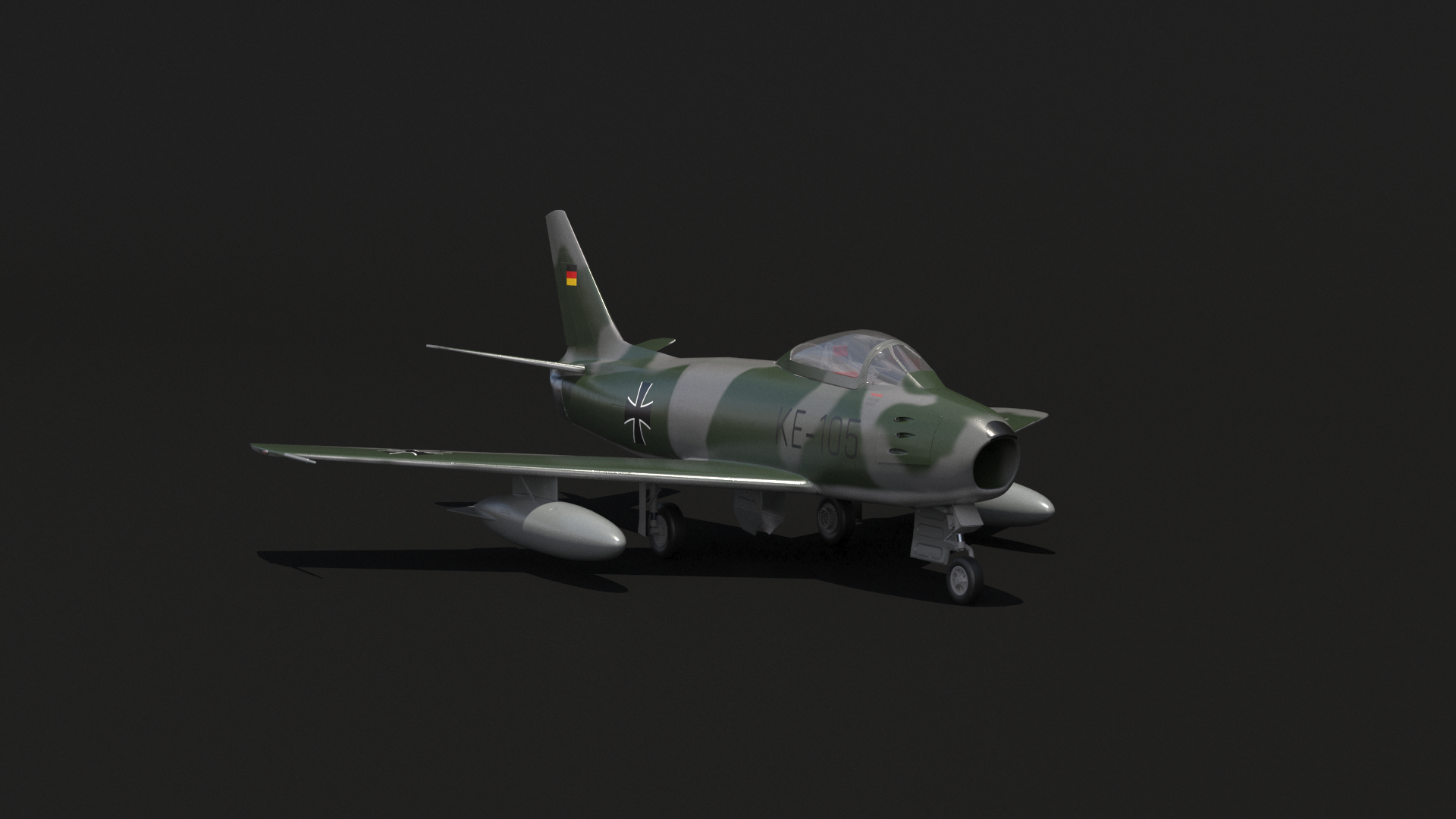 3D f-86 Sabre Luftwaffe - TurboSquid 1997595