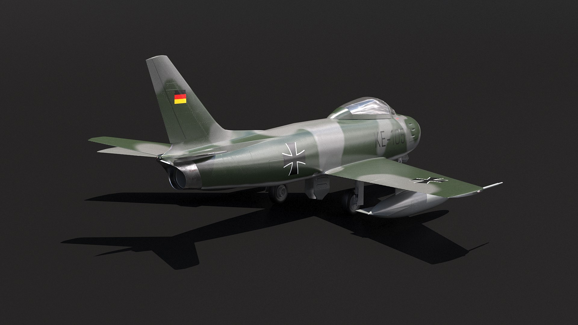 3D f-86 Sabre Luftwaffe - TurboSquid 1997595