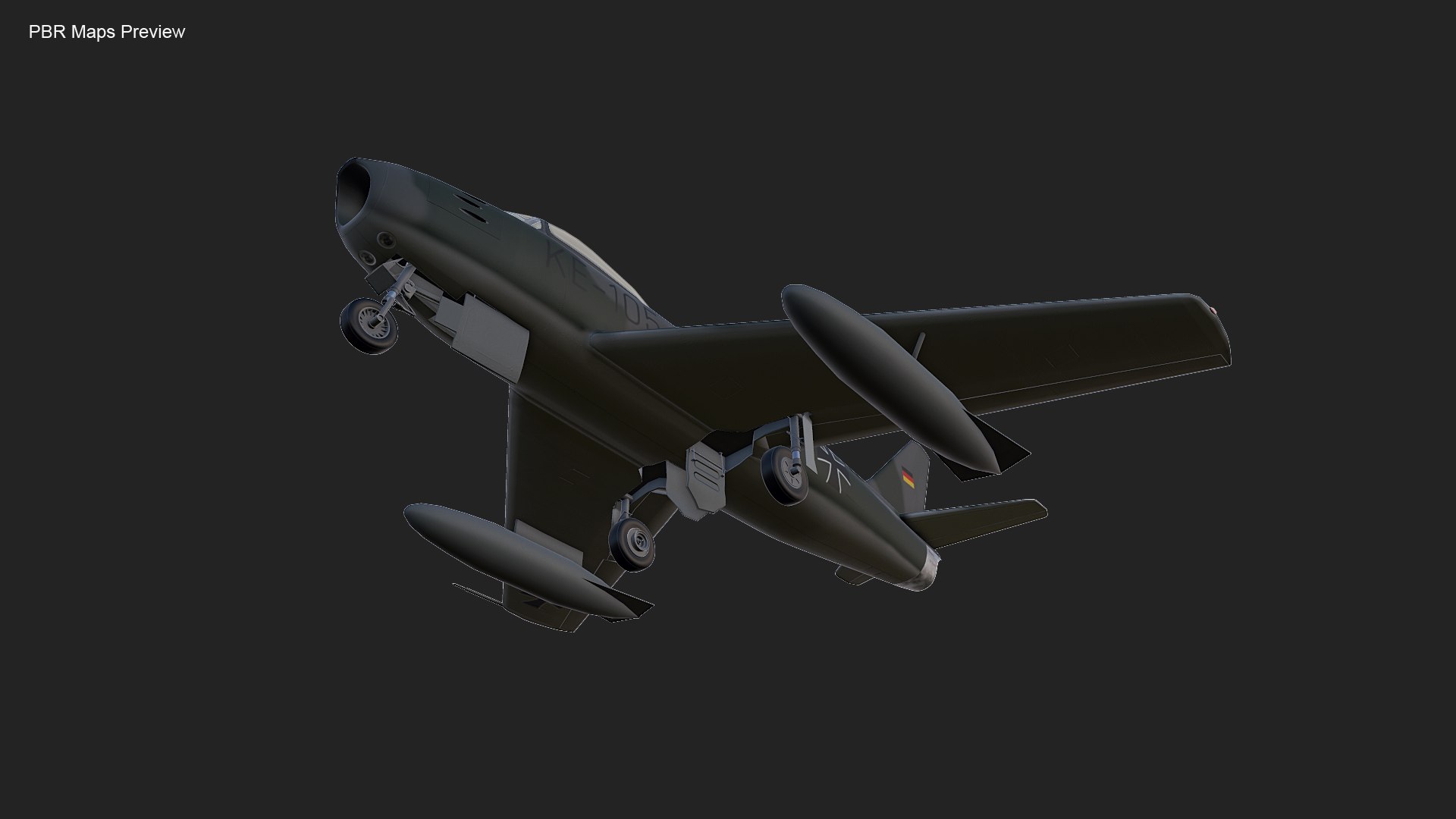 3D f-86 Sabre Luftwaffe - TurboSquid 1997595
