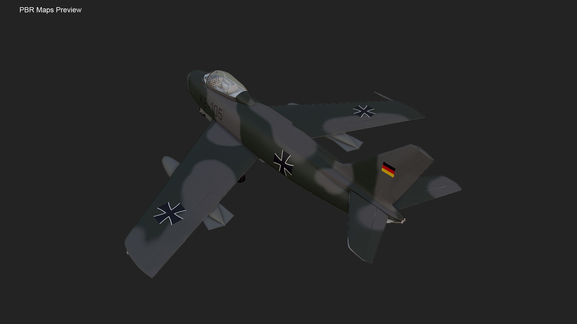 3D f-86 Sabre Luftwaffe - TurboSquid 1997595