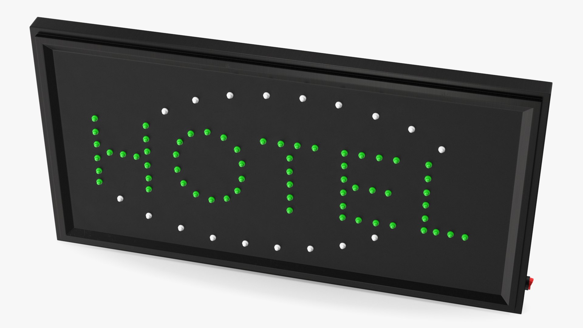 3D Model Green Hotel LED Neon Sign OFF - TurboSquid 2110954