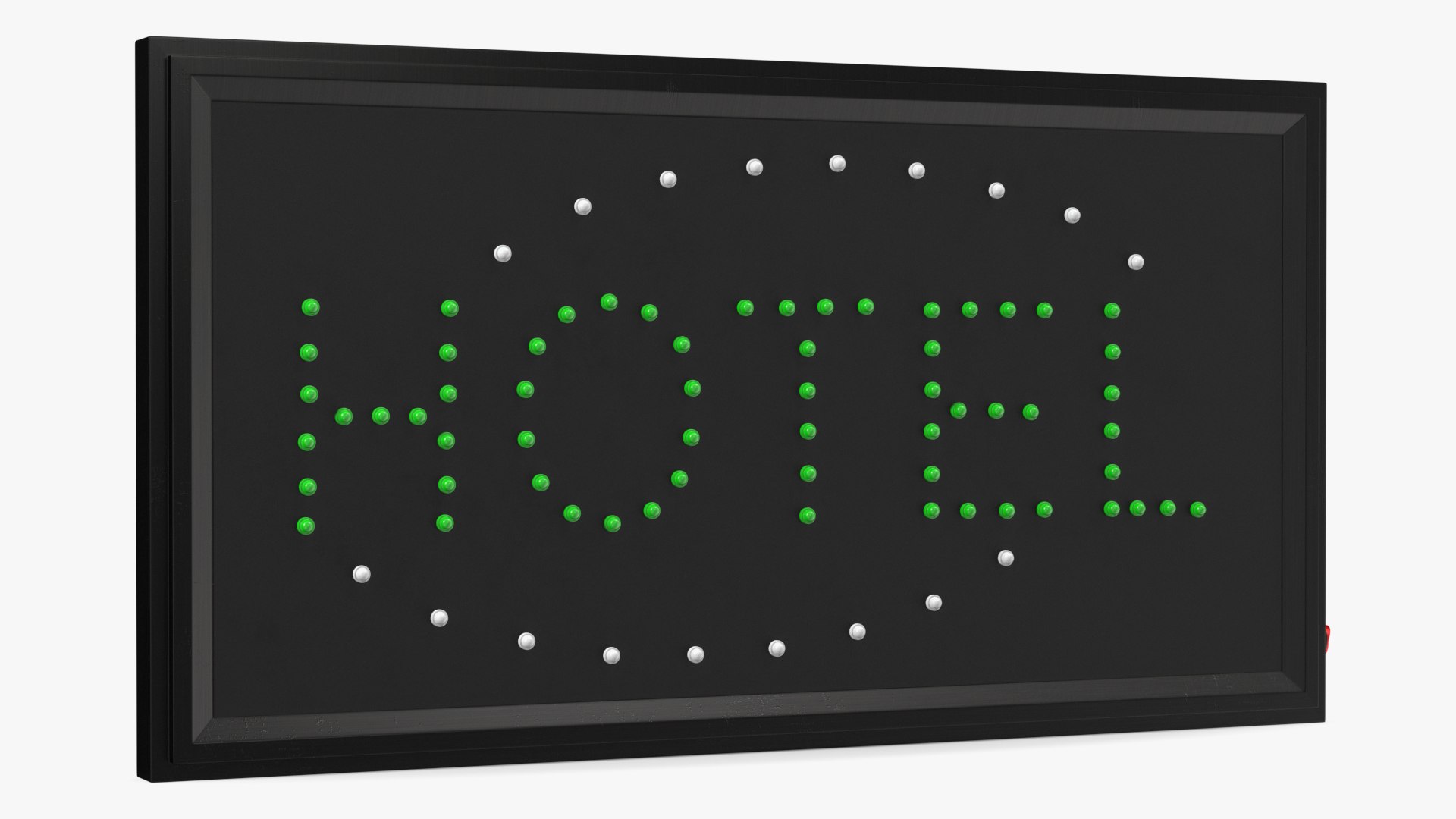 3D Model Green Hotel LED Neon Sign OFF - TurboSquid 2110954