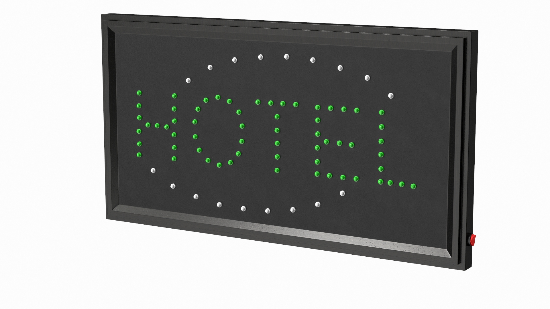 3D Model Green Hotel LED Neon Sign OFF - TurboSquid 2110954