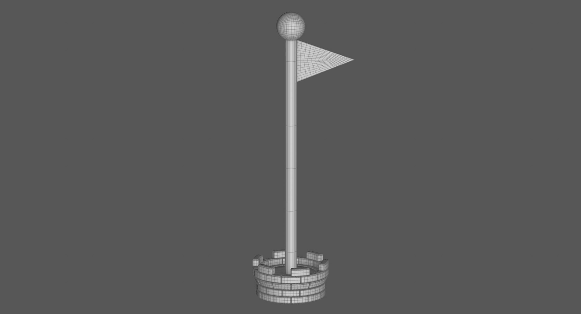Goal-pole Final Stage Flag Model - TurboSquid 1376526