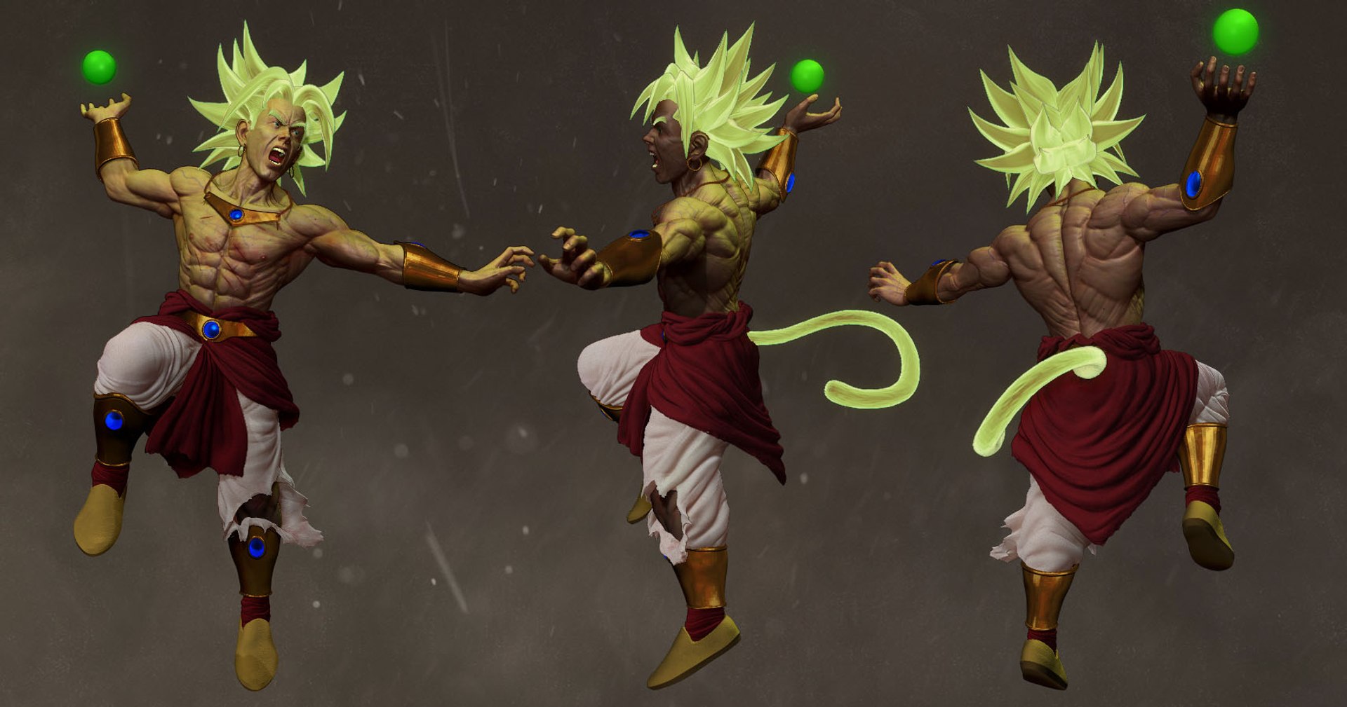 3d Broly Warrior