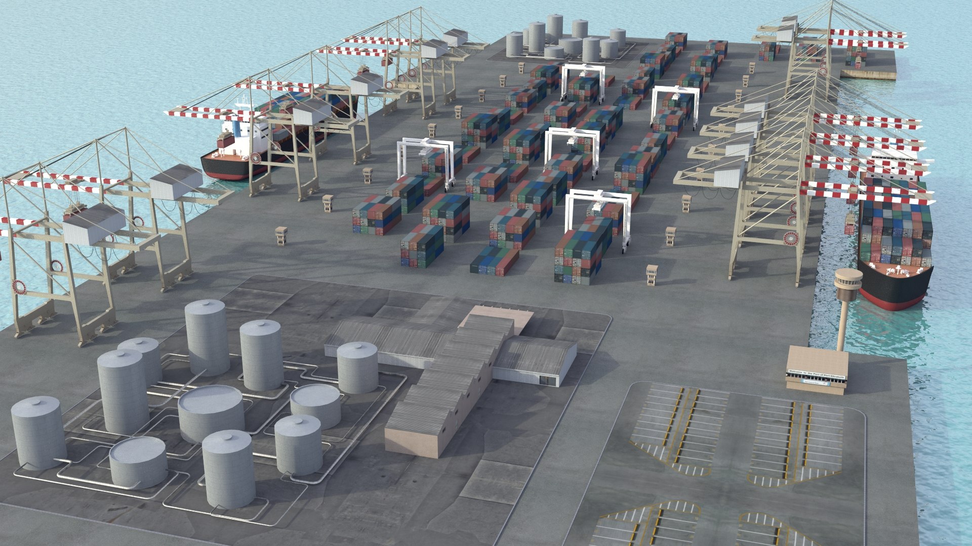 3d Port Model