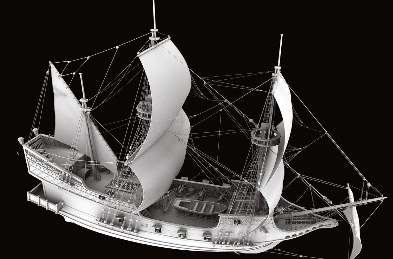 Golden Hind 3d Model