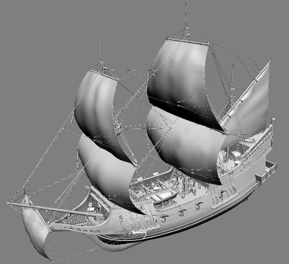 Golden Hind 3d Model