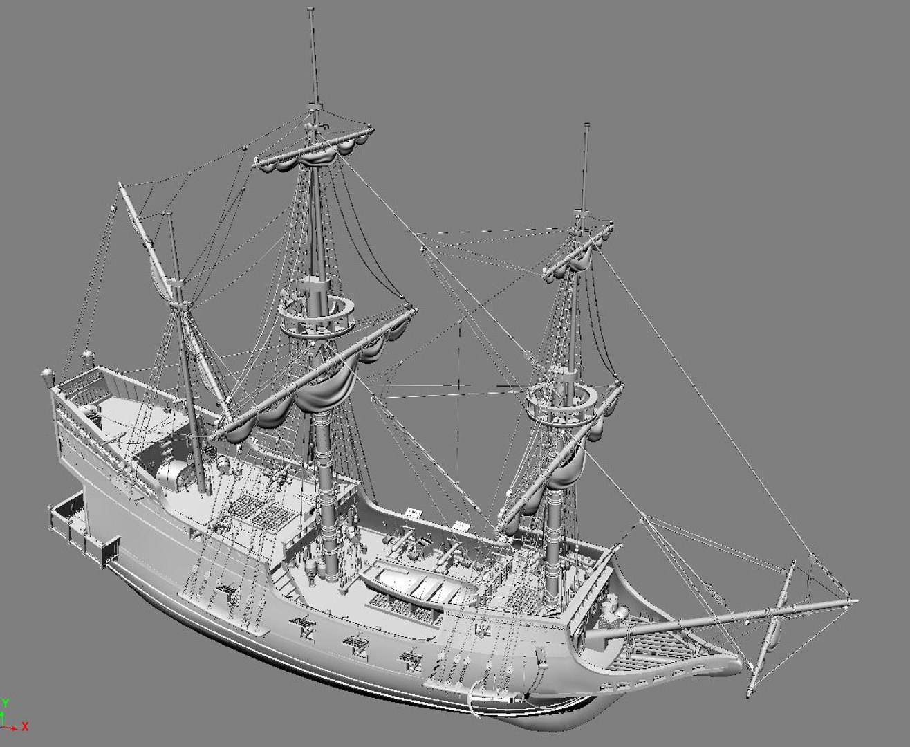 Golden Hind 3d Model