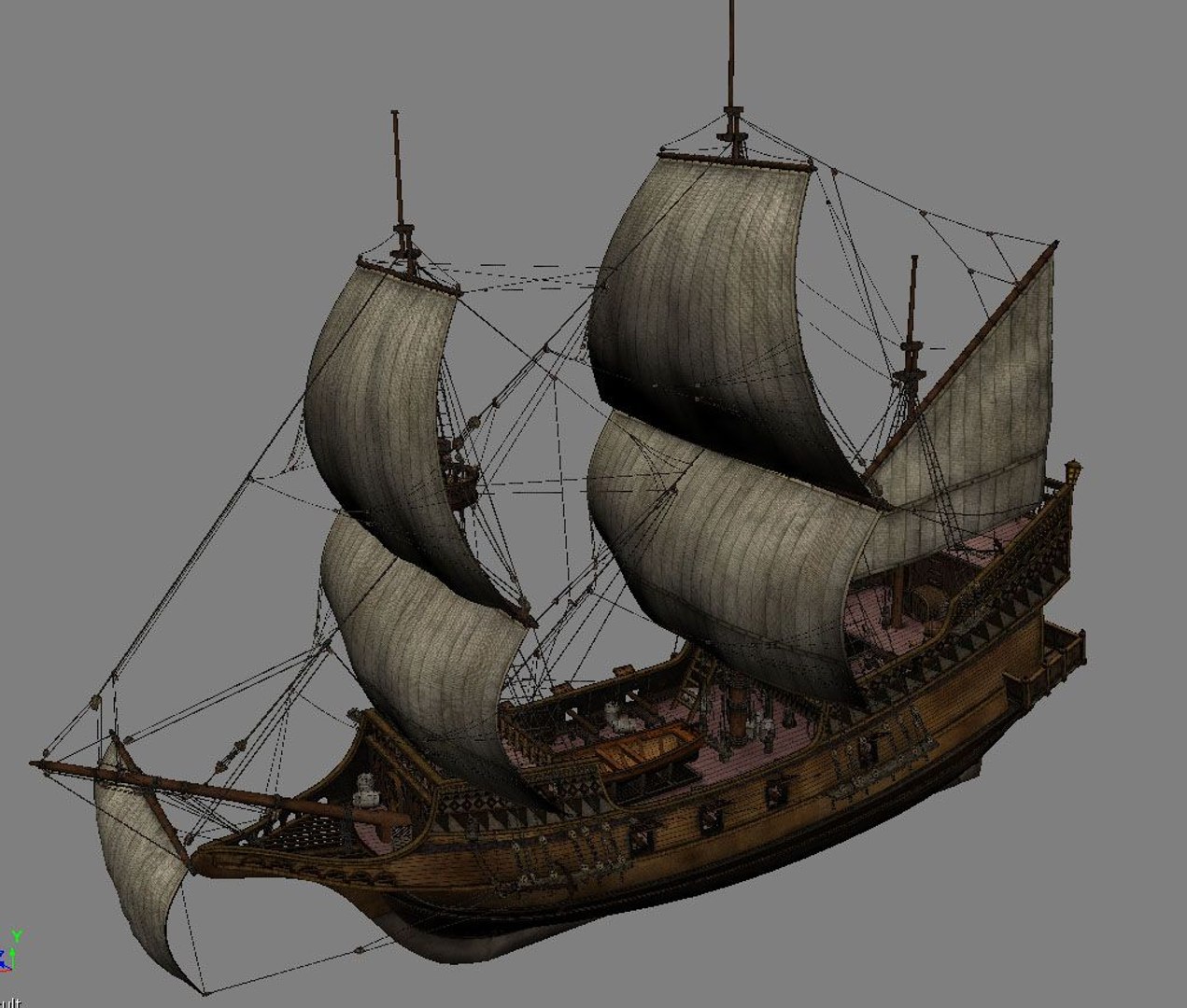 Golden Hind 3d Model