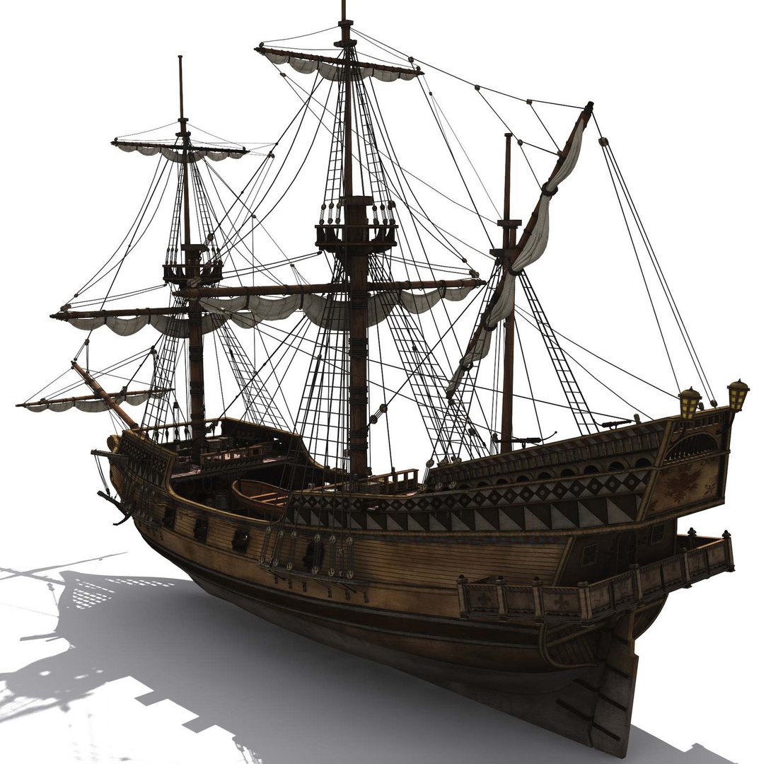 Golden Hind 3d Model