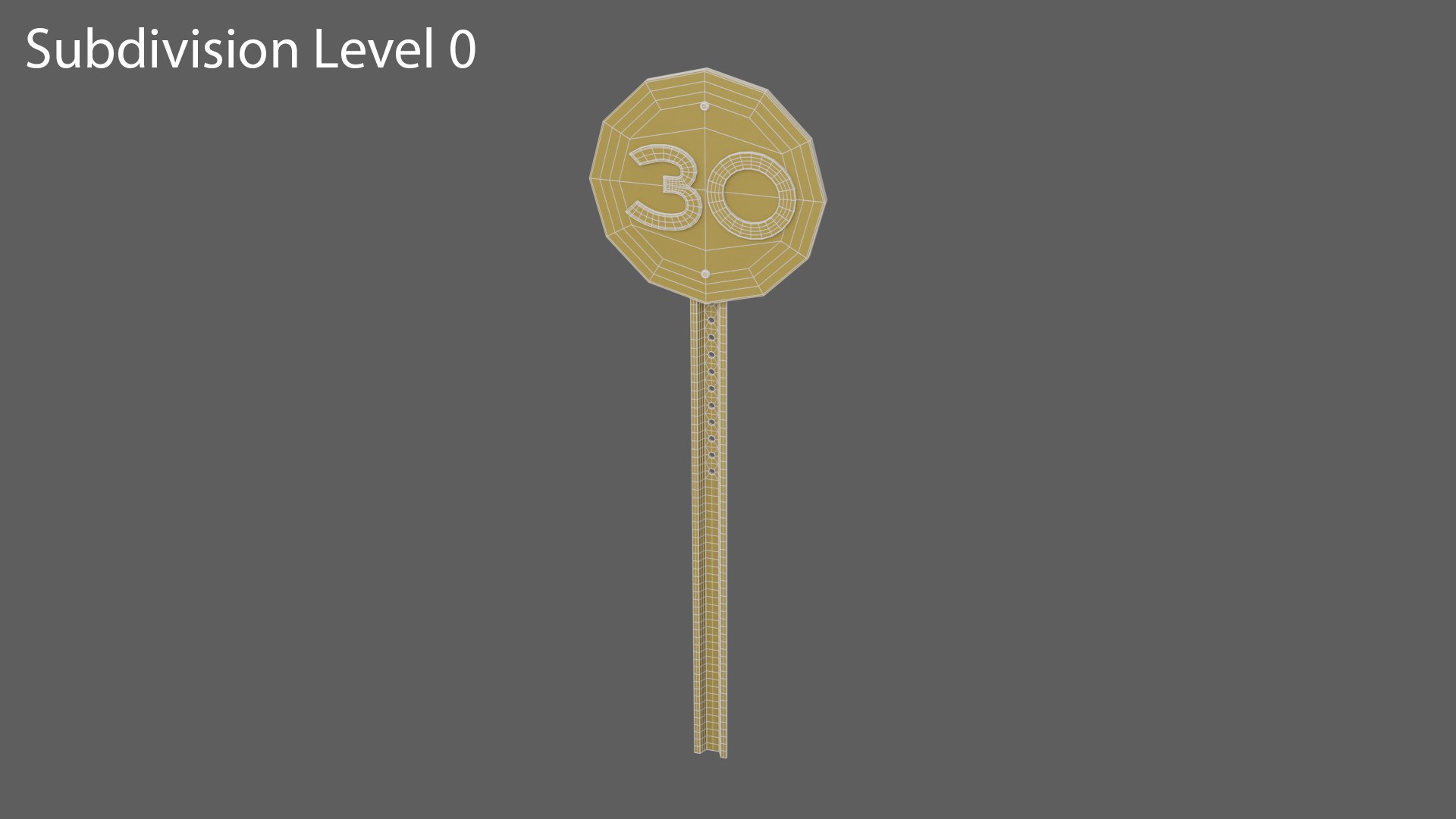 3D Speed Limit Road Sign 30 - TurboSquid 2212809