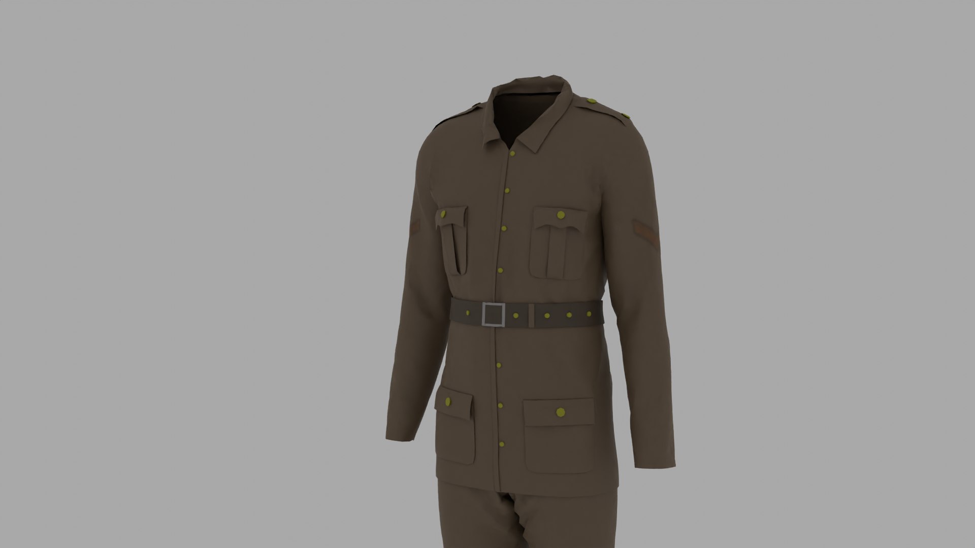 World War II Military Uniform Model - TurboSquid 1973402