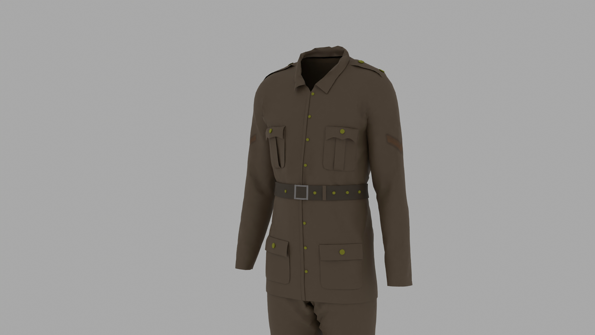 World War II Military Uniform model - TurboSquid 1973402
