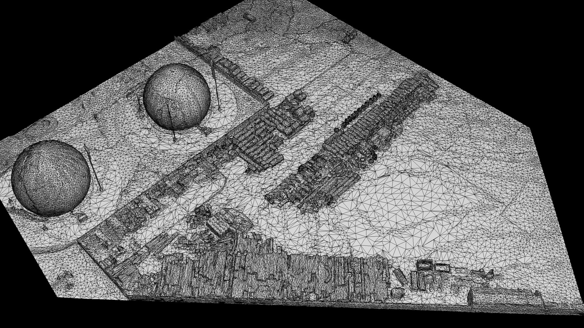 Factory Storage Pipes Machinery Terrain Drone Photogrammetry 3D ...