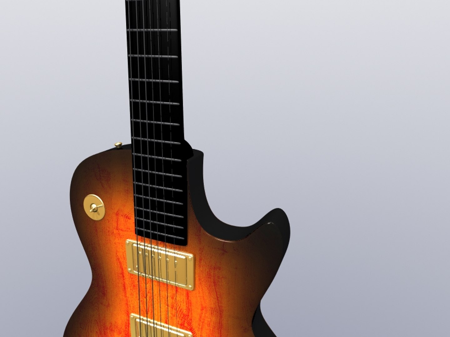 electric guitar 3d model