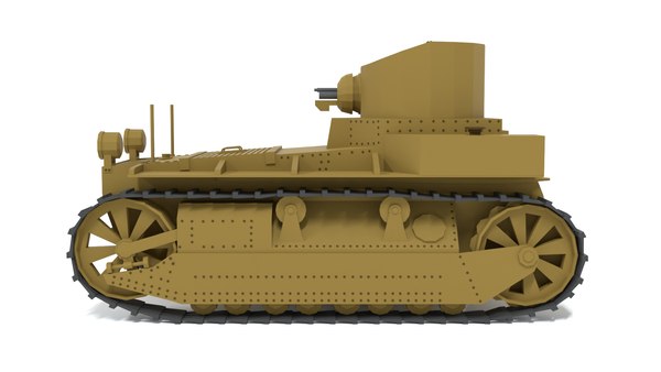 3D Cartoon T1E1 Cunningham Light Tank model - TurboSquid 1752378