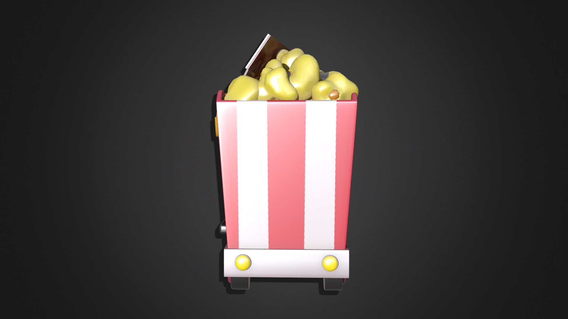 3D Model Asset - Cartoons - Food Car - Popcorn Car - TurboSquid 2158757