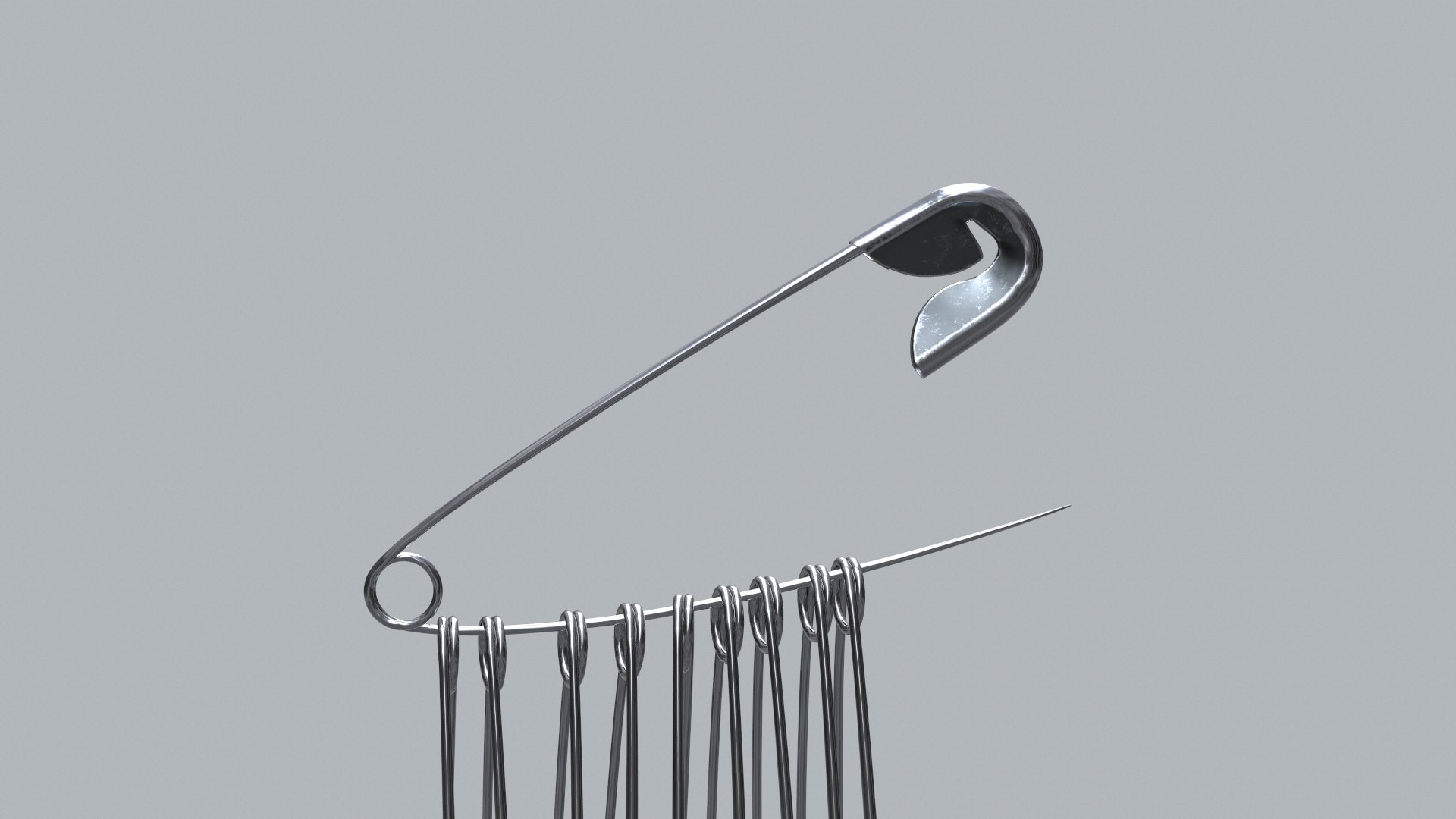 Safety Pin 3D Model - TurboSquid 1428873