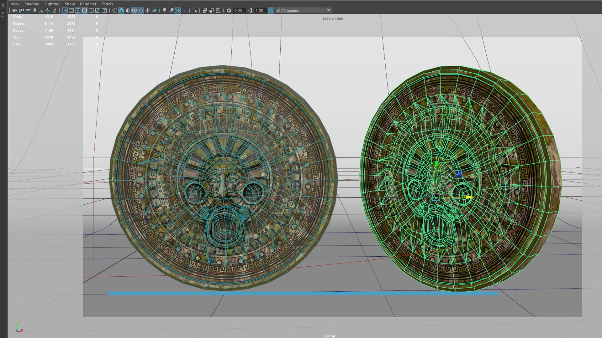 3D Mayan dial coin prehistoric God- creator model - TurboSquid 2054340