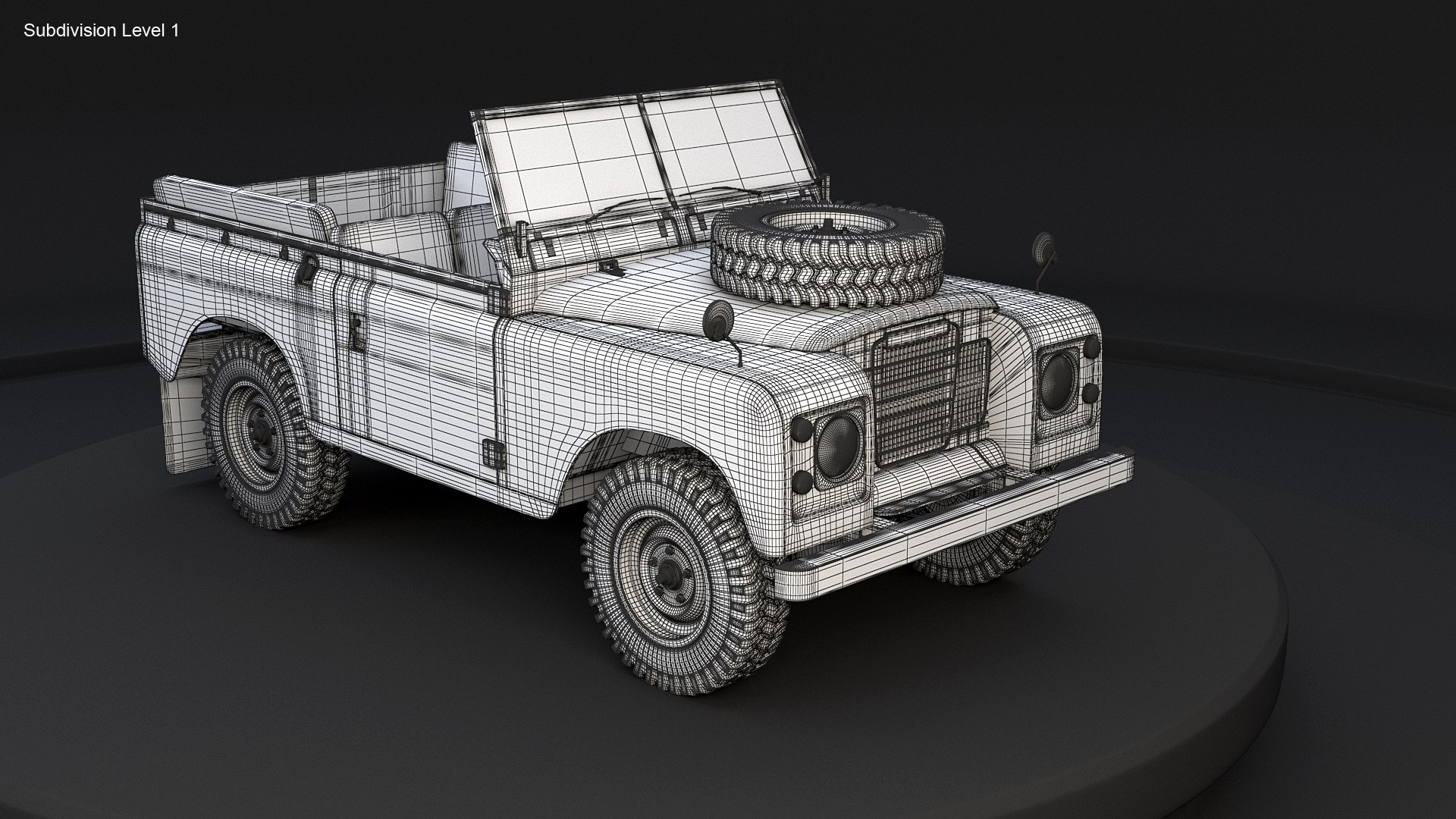 Land Rover Series III Short Wheel Base Convertible 3D model ...
