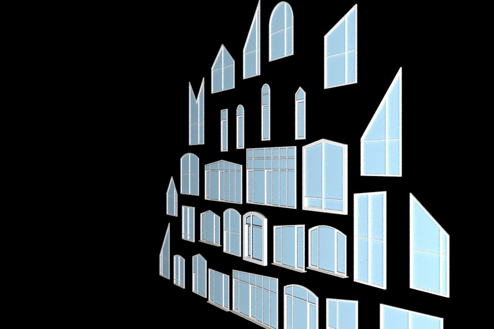 Windows Glass Interior Dxf