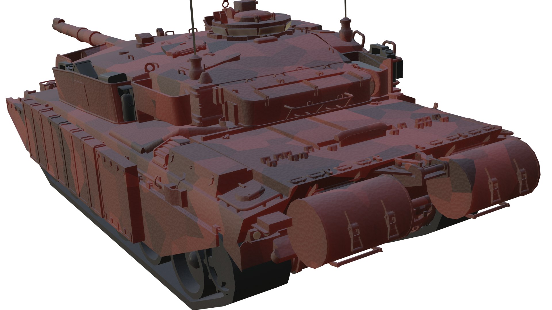 Tank Red 3D - TurboSquid 1851719