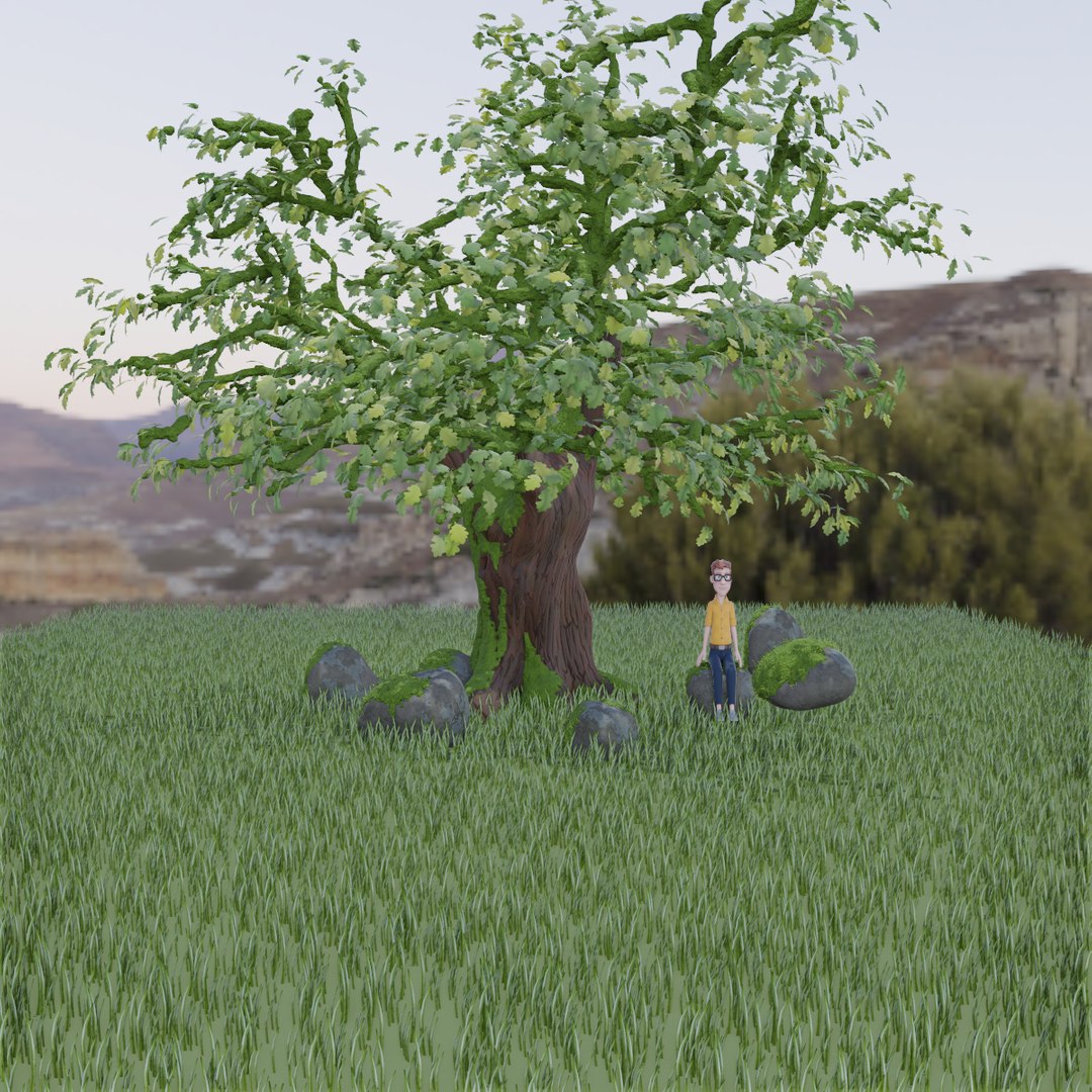 3D tree moak with vincent - TurboSquid 1785682
