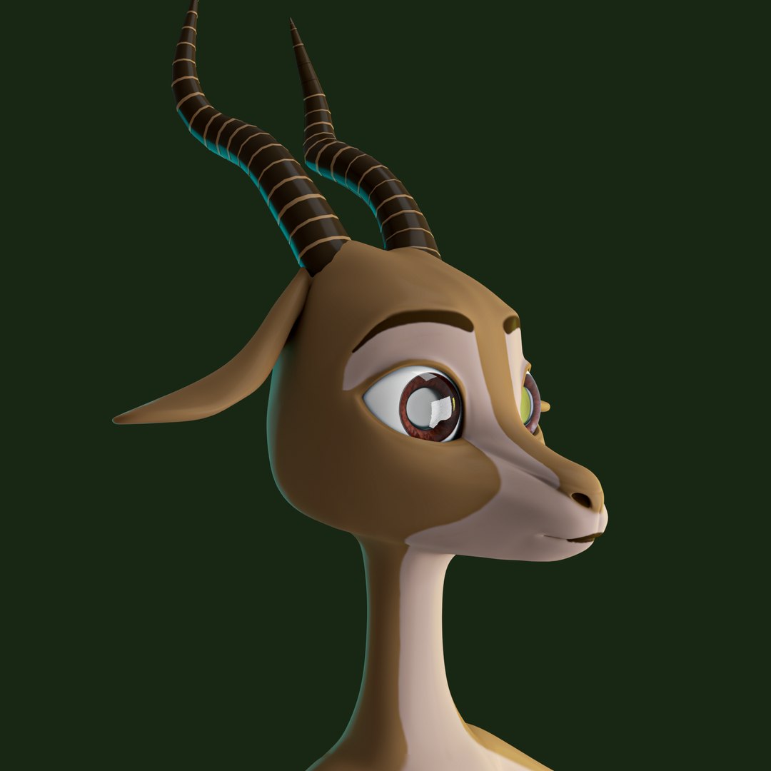 3D Model Stylized DeerRigged - TurboSquid 2011621
